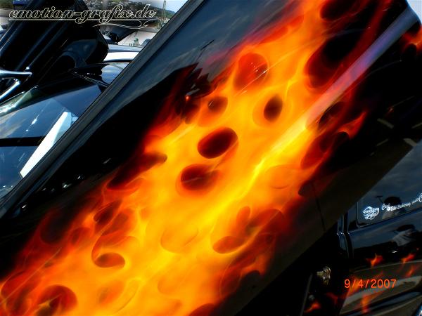 Car: VW Polo 6n - True Fire Airbrush Designs by emotion grafix